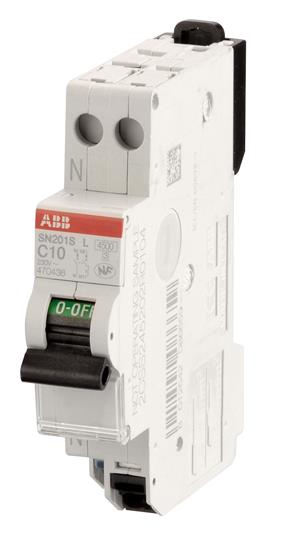 Disjoncteur PH+N 16A 4,5kA courbe C automatique - Disjoncteurs phase+neutre ABB - Electrik.fr